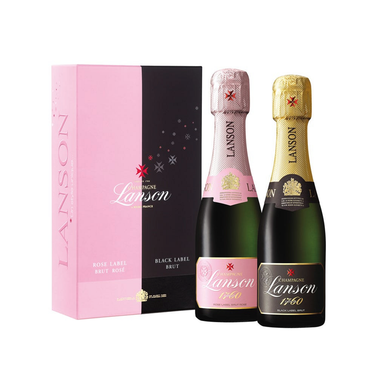 Schiphol | Coffret Black Label + Rose Wine Half Bottle